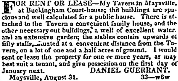 Daniel Guerrant’s Tavern | slate river ramblings
