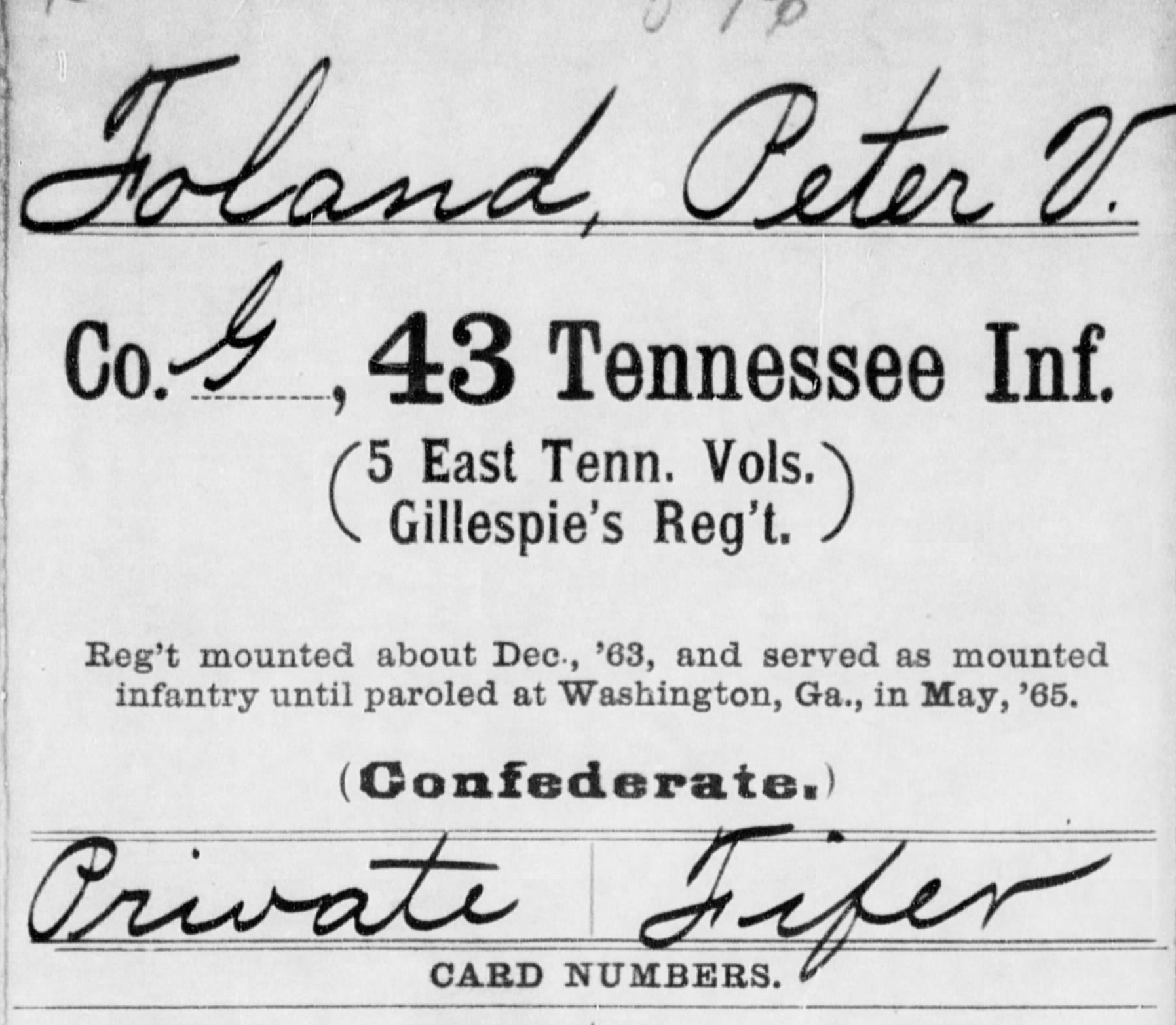 Peter V. Foland, Part II | slate river ramblings