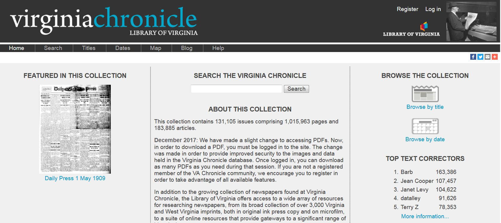 Virginia’s Historic Newspapers | slate river ramblings